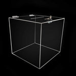 Urna a Cubo in plexi trasparente con piedistallo Autoportante e chiave
